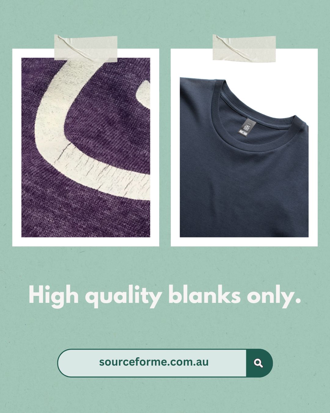 Printing on supplied garments - Source For Me